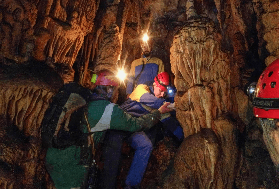 Exploring Modrič Cave. | Riva Rafting